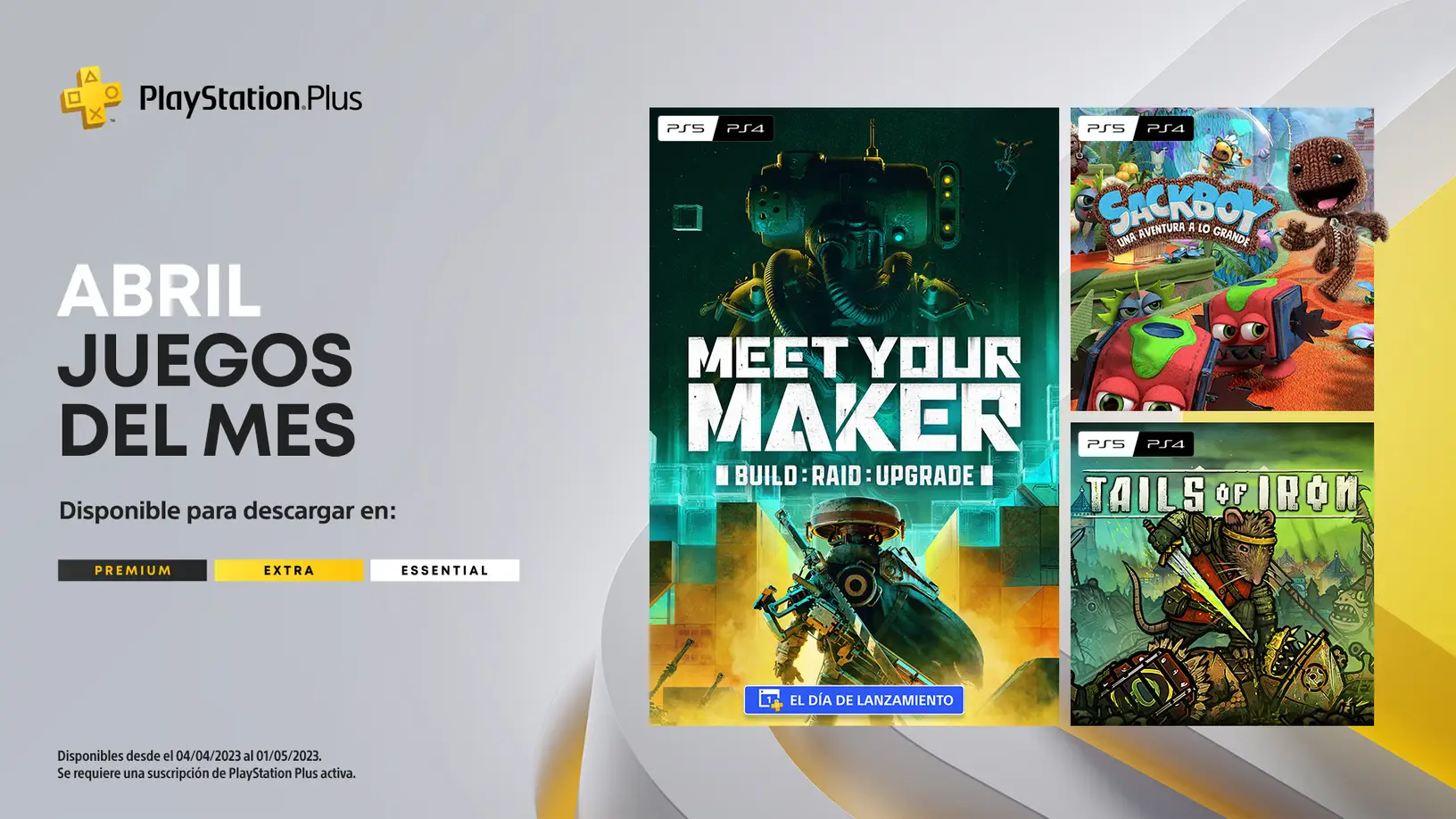 Catálogo de juegos de PlayStation Plus de abril - CDF Gaming