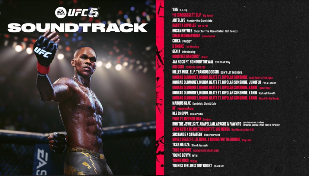 EA Sports UFC 5 reveló su soundtrack - CDF Gaming